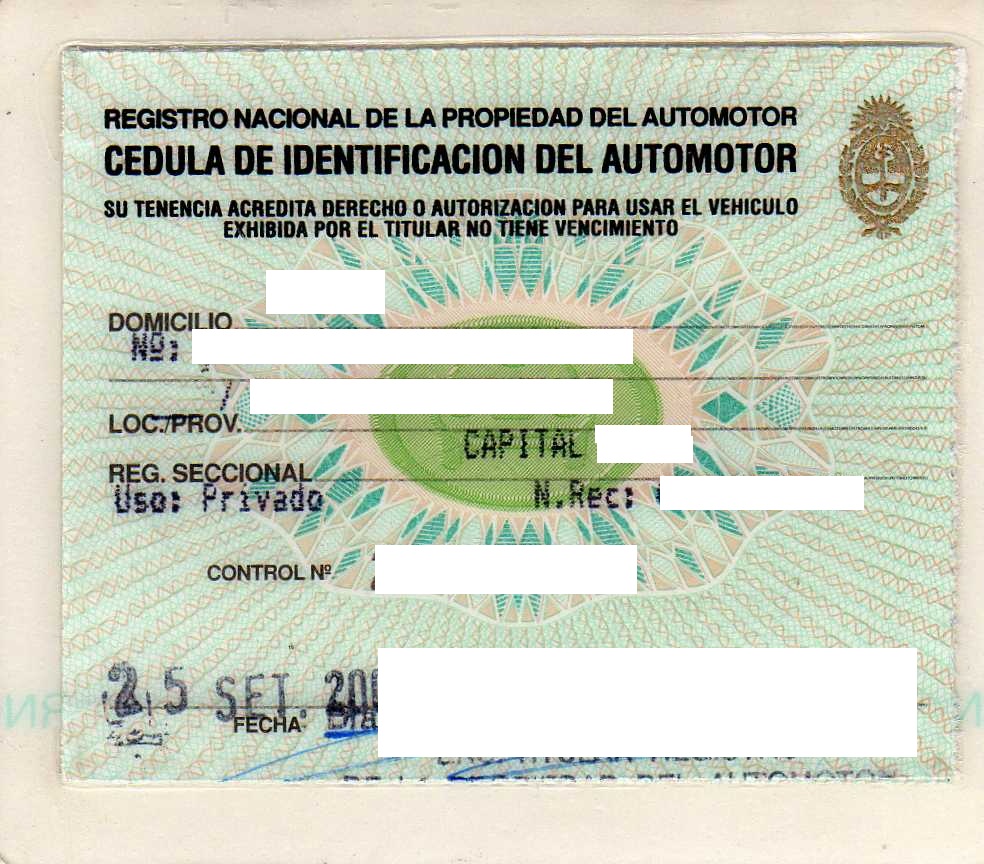 CEDULA VERDE AHORA LA PODES OBTENER VIA INTERNET - RADIO GREMIAL Bahía Blanca